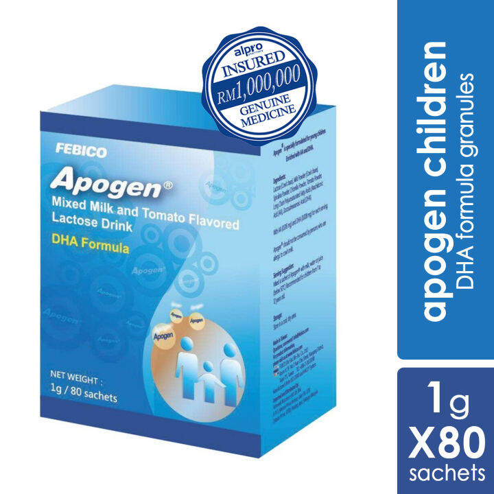 Apogen Children DHA Formula Granules 1g x 80 sachets | Lazada