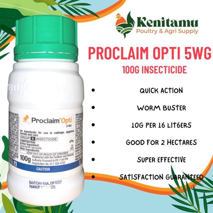 PROCLAIM OPTI 5WG 100G INSECTICIDE BY: SYNGENTA | Lazada PH
