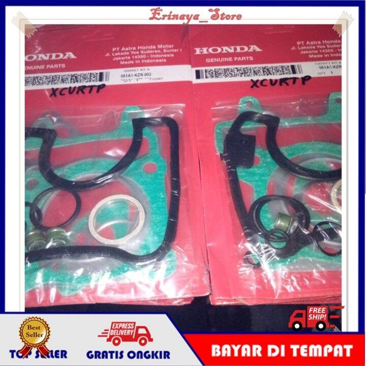 ORIGINAL AHM Packing Top Set Topset Paking Gasket Blok Head Motor Honda ...