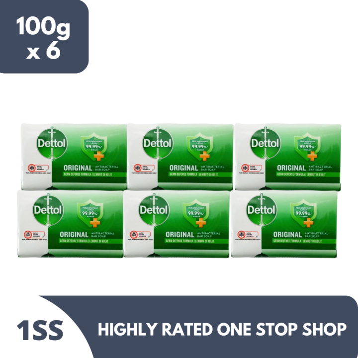 Dettol Bar Original 100g x 6 | Lazada PH