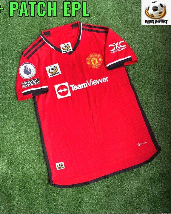 Jersey Bola MU Home Full Patch 2023 2024 / Jersey Sepak Bola Kualitas ...