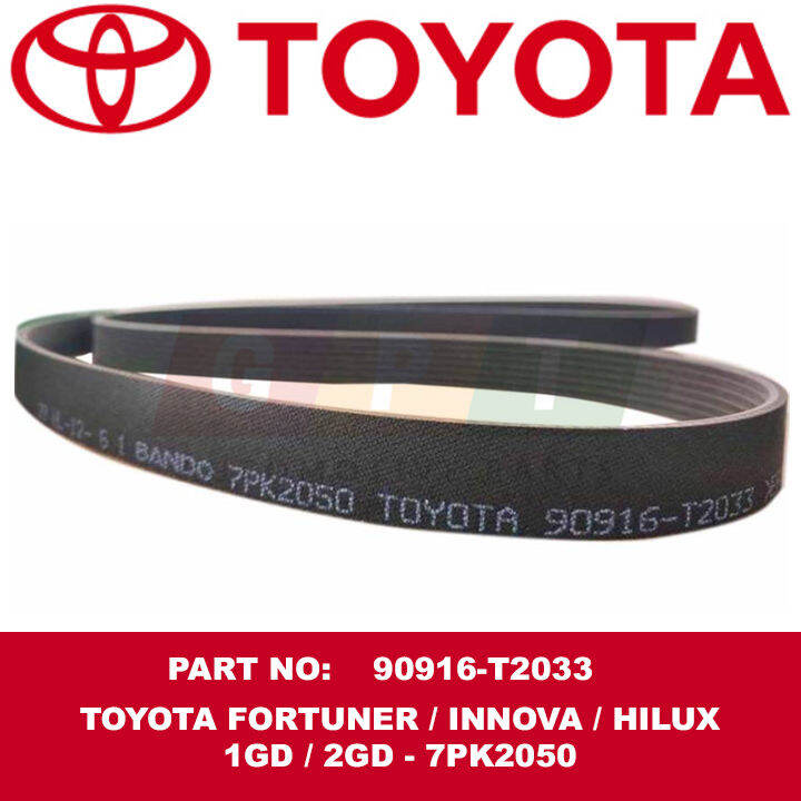 Alternator Drive Belt 90916-T2033 for TOYOTA Innova / Fortuner / Hilux ...