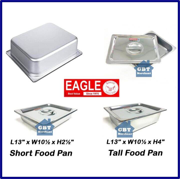 EAGLE Half Size Food Pan | Stainless Steel Tray | Food Tray | Buffet ...