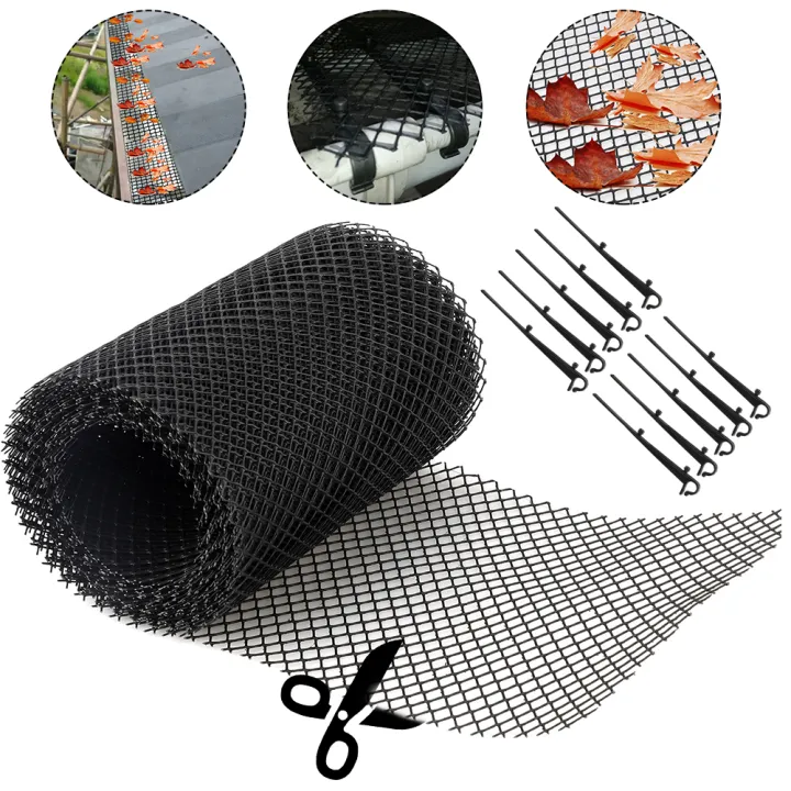 Free Ship CODs 6"/7" Gutter Guard Mesh Gutter Guard with 10 Stakes to ...