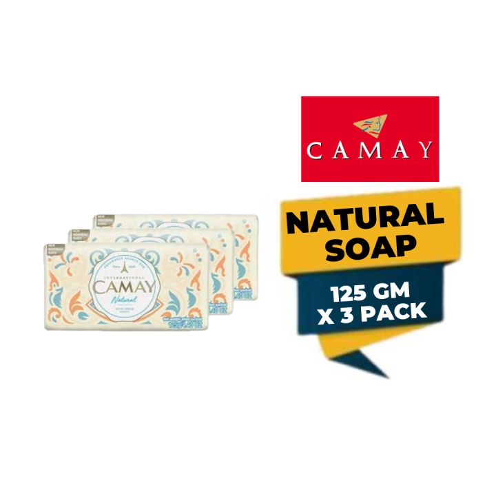 CAMAY NATURAL SOAP 125G X 3 PACK | Lazada