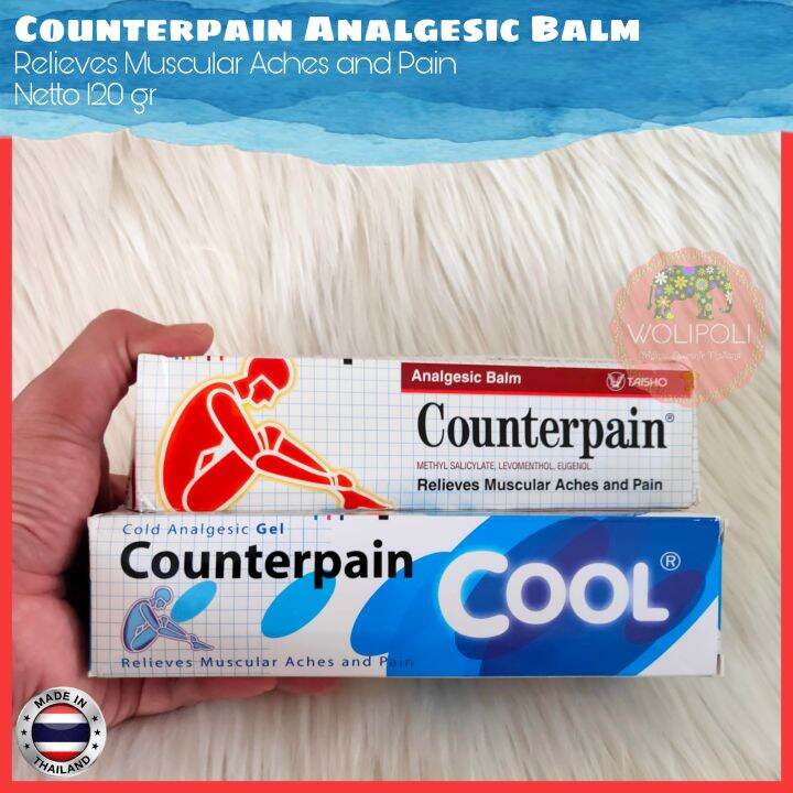 Counterpain Cream 120 Gr Analgesic Import Thailand Semua Varian Komplit ...