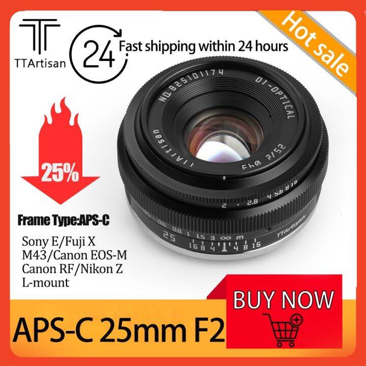 Ttartisan 25Mm F2 APS-C Portable MF Portrait Canon EOS Lens For Canon ...