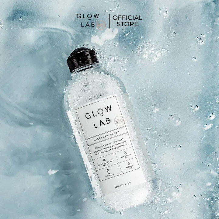 GLOW LAB Micellar Water โกล์ว แลบ ไมเซลลาร์ วอเตอร์ (400 ml) | Lazada.co.th