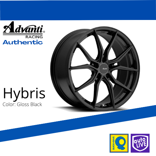 Alloy Wheel Advanti Hybris (Gloss Black) 17" / 18" PCD114.3 ET45 H5 ...
