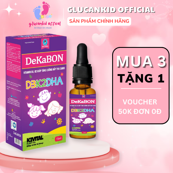 Vitamin D3K2 Dekabon hỗ trợ bé ăn ngon chóng lớn, bổ sung vitamin D3 ...