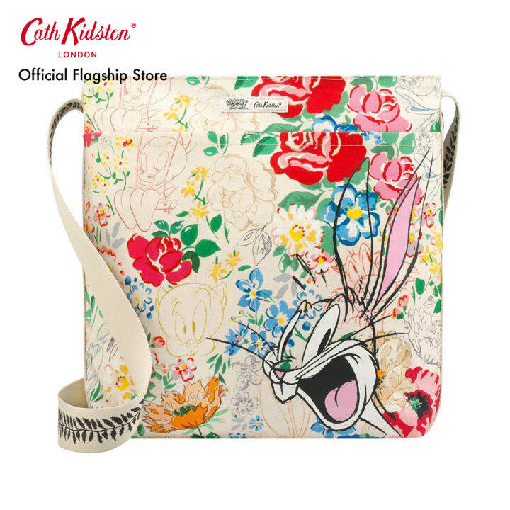Cath Kidston Zipped Messenger Bag Looney Tunes Cream | Lazada.co.th