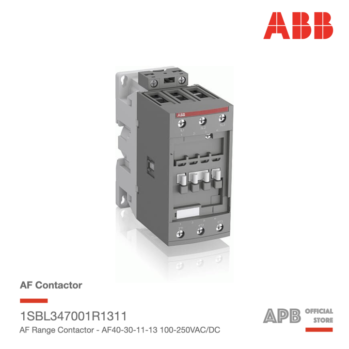 ABB AF40-30-11-13 40A 18.5kW คอนแทคเตอร์ 100-250VAC/DC, ABB AF Range ...