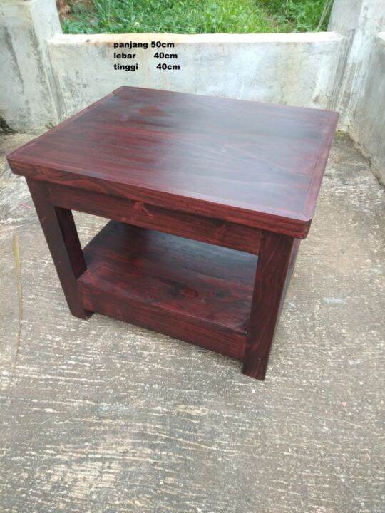 meja kayu 2 susun meja kayu jati belanda meja siap pakai meja dua susun ...