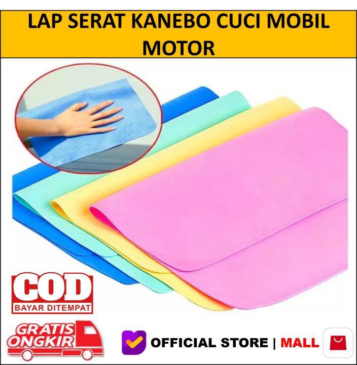 Kanebo Lap Serat Cuci Mobil Motor Kanebo Monster Small Tebal | Lazada ...