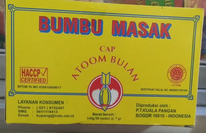 Bumbu Atom Bumbu Masak Atoom Bulan 1box Bumbu Bubuk Atoom Bulan isi ...