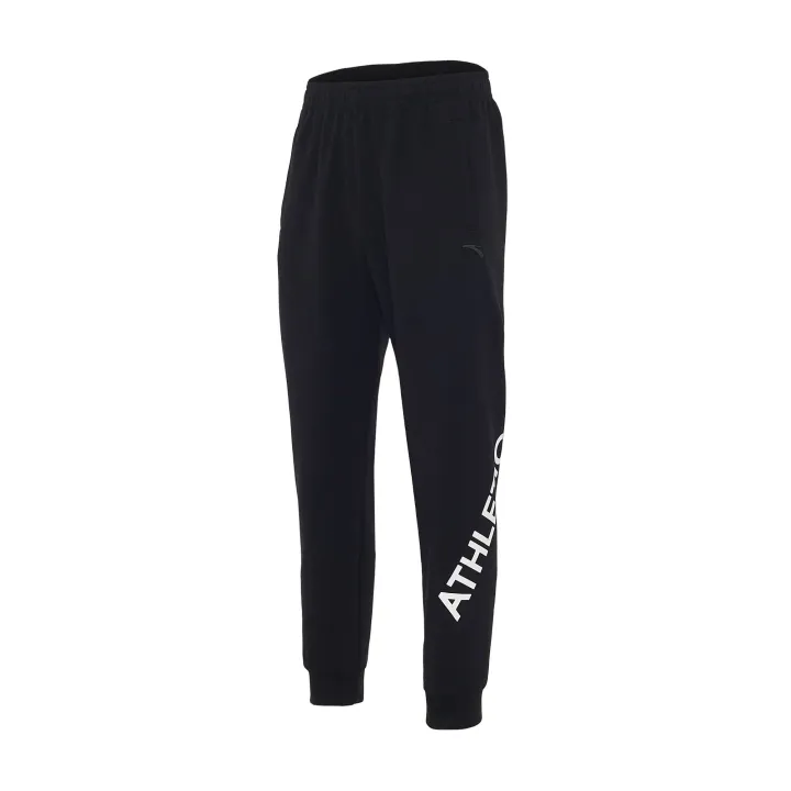 ANTA Men Basic Cross Training Knit Black Track Pants-852137319 | Lazada PH