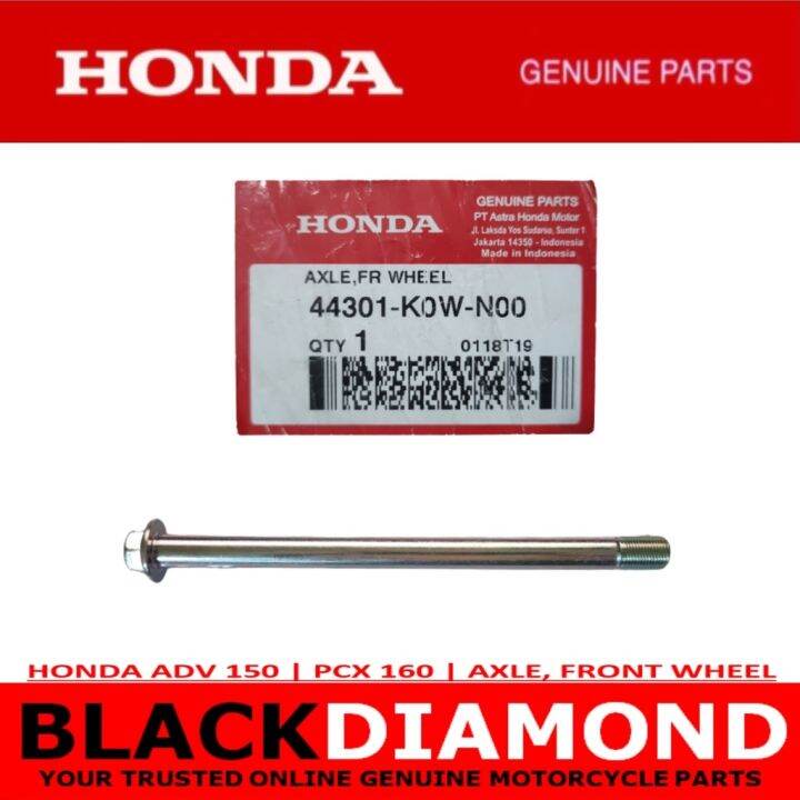 moto JOEY - ORIGINAL HONDA ADV 150 PCX 160 AXLE FRONT WHEEL PART NUMBER ...