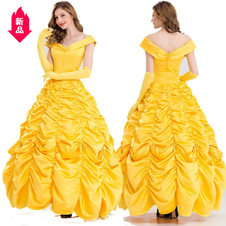Spot parcel post Beauty and the Beast cosplay Princess Bell Dress ...