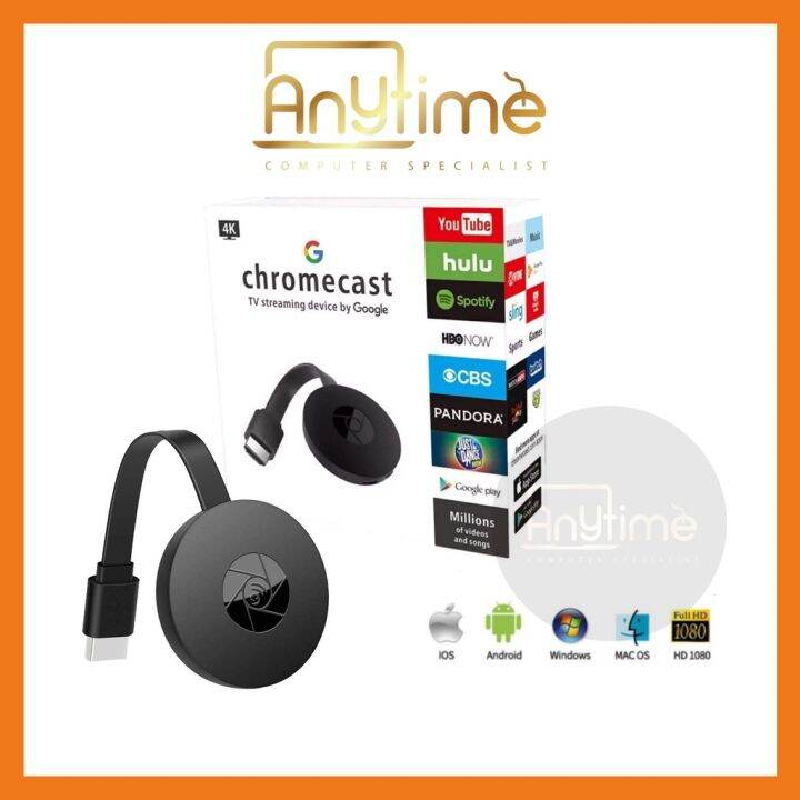 Chromecast G2 TV Streaming Wireless Miracast Screen Mirrorlink Google ...