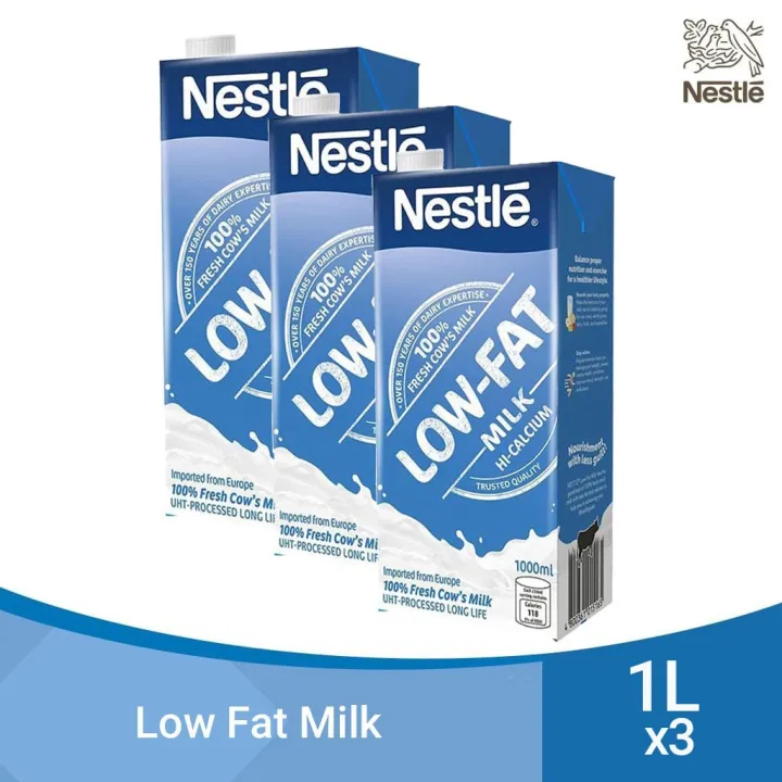 NESTLÉ Low Fat Milk 1L - Pack of 3 Beyond Home Watsons Snr Official ...