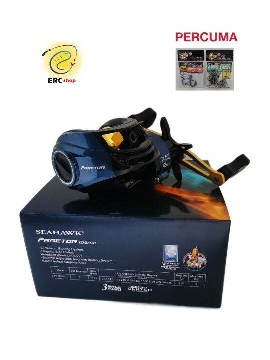 SEAHAWK PRAETOR 103HSL BAITCASTING(BC) REEL | Lazada