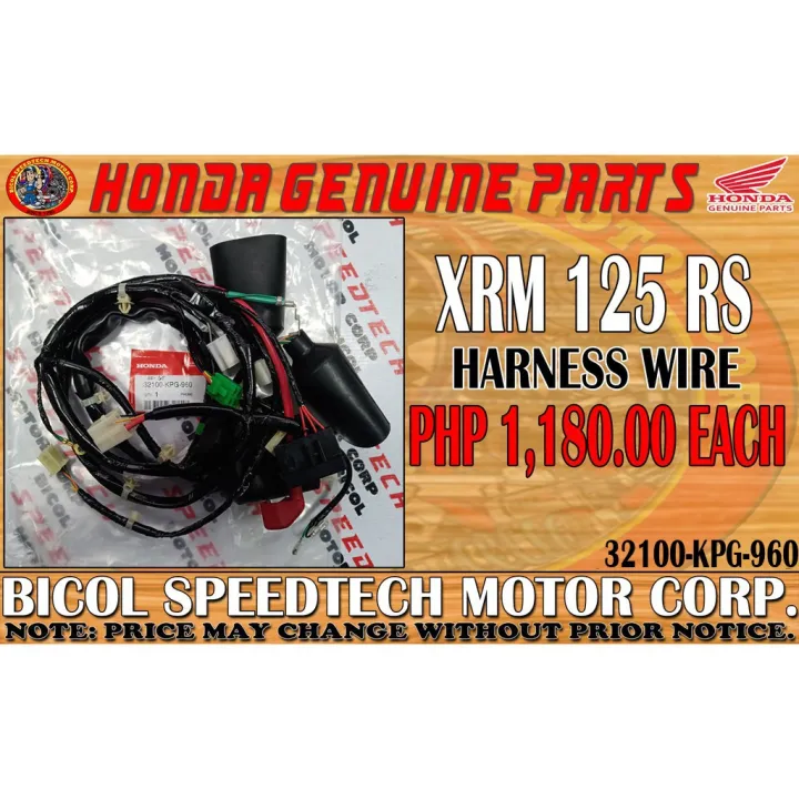 hot XRM 125 RS HARNESS WIRE GENUINE (32100-KPG-960) | Lazada PH