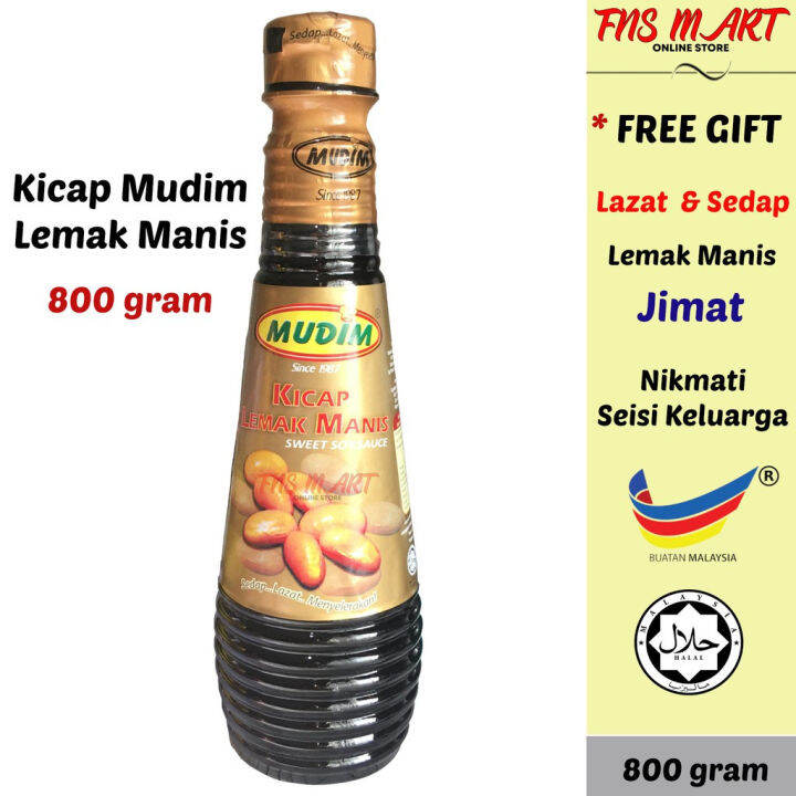 Kicap Pekat Lemak Manis Mudim Sweet Soy Sauce 800g | Lazada