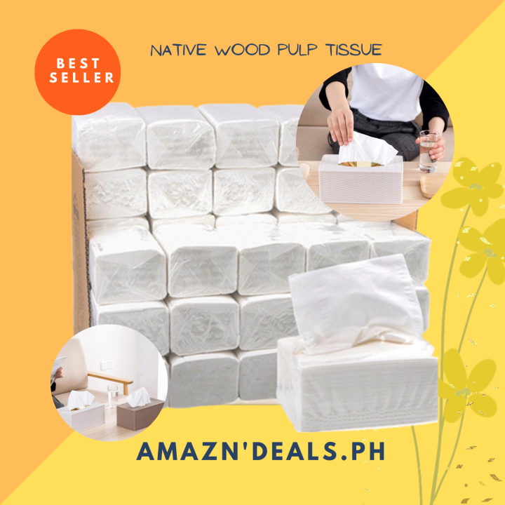 Amz♥ Native wood pulp facial tissue Interfolded Paper Towel 3 Ply ...