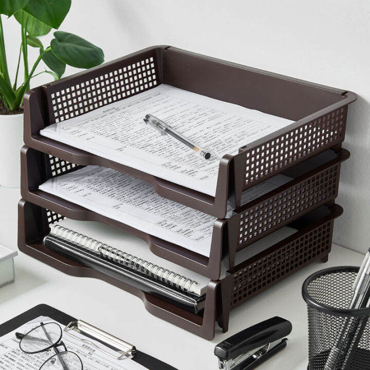 Japan imported file racks, office desktop data frames, plastic storage ...