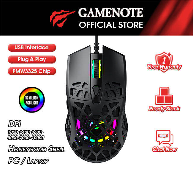 GAMENOTE MS956 10000DPI RGB Backlit Programmable Gaming Mouse | Lazada