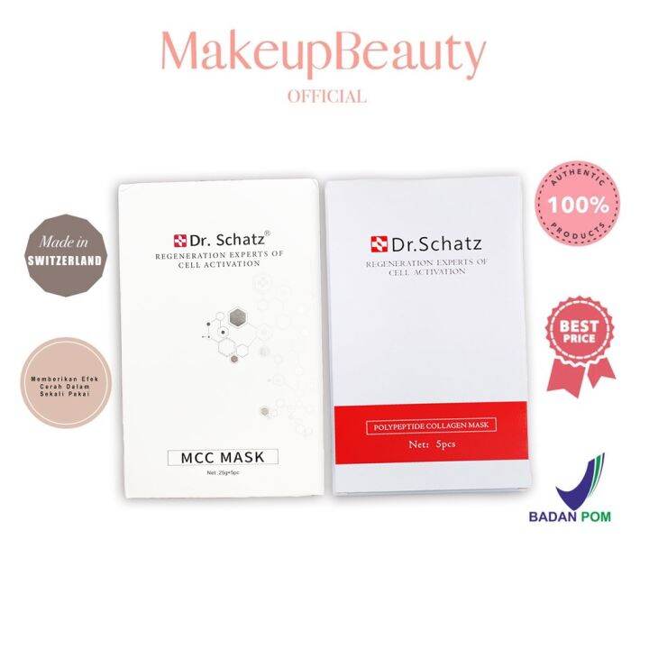 DR SCHATZ MCC Mask | Polypeptide Collagen Mask | Stem Cell Mask 1EA / Box | Lazada Indonesia