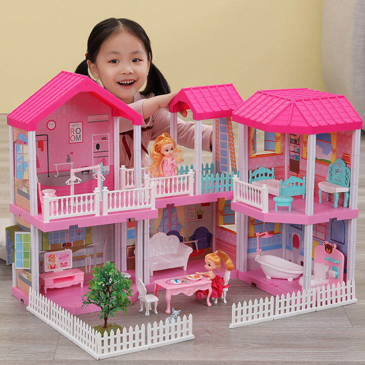 Mainan Rumah Rumahan Villaku Anak Perempuan Lengkap Dengan Perabot ...