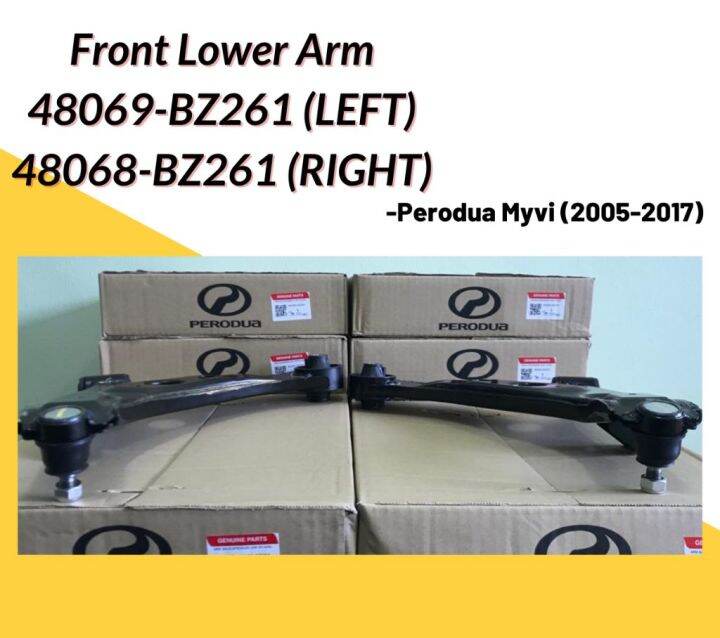 ORIGINAL PERODUA MYVI 2005-2017 FRONT LOWER ARM SUSPENSION CONTROL ...