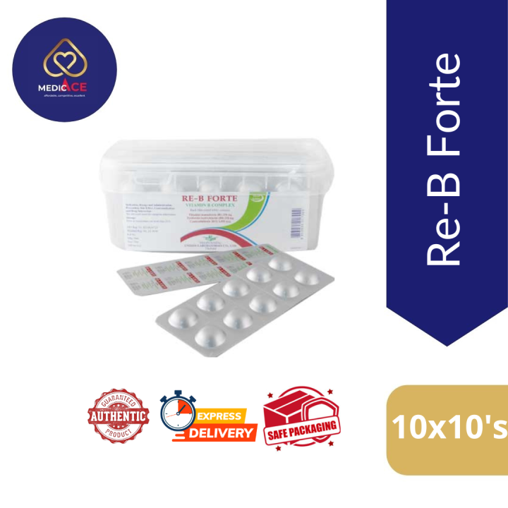 Re-B Forte Vitamin B Complex Tablet 100's/box (Exp: 10/2023) | Lazada
