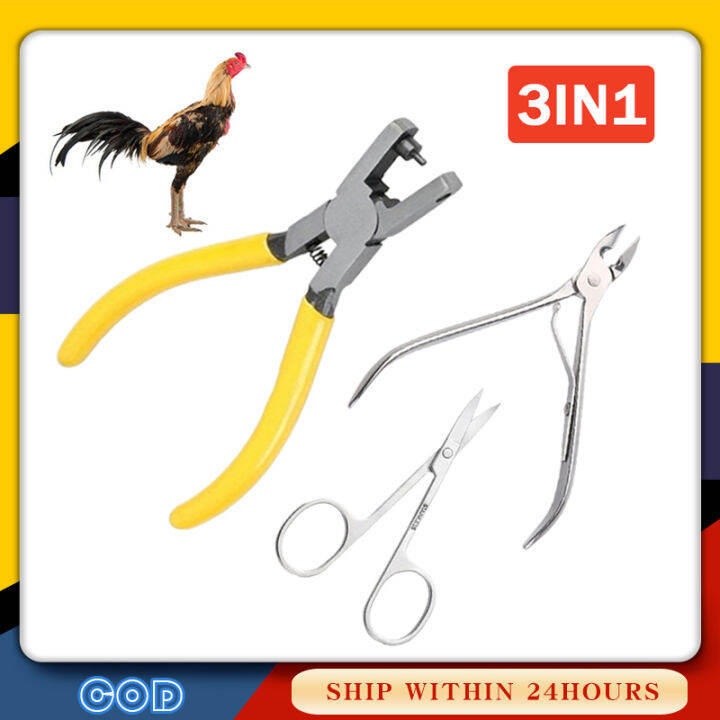 Gamefowl Kit Chicks toe puncher+Chicken Rooster nose marker+Feather ...