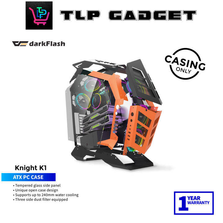 darkFlash Knight K1 ATX Gaming Casing | Lazada
