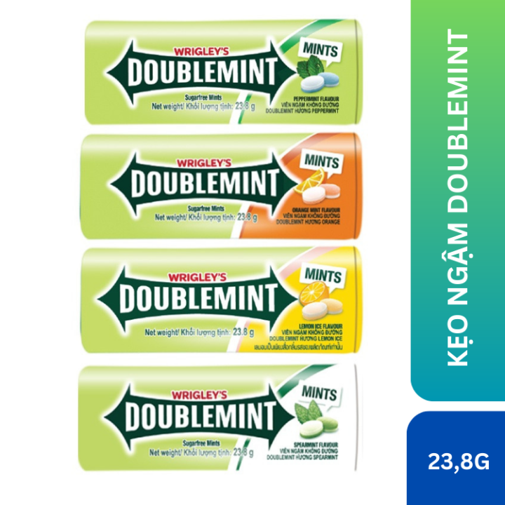 Kẹo ngậm không đường Doublemint tuýp 35 viên | Lazada.vn