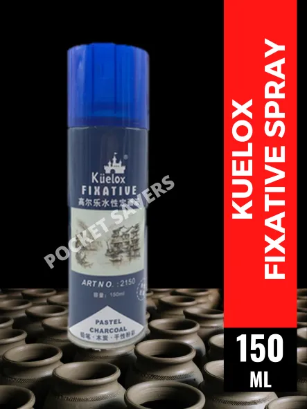 ART HUB - KUELOX FIXATIVE SPRAY (Waterproof Clear Glue, 150 - 320 ml ...