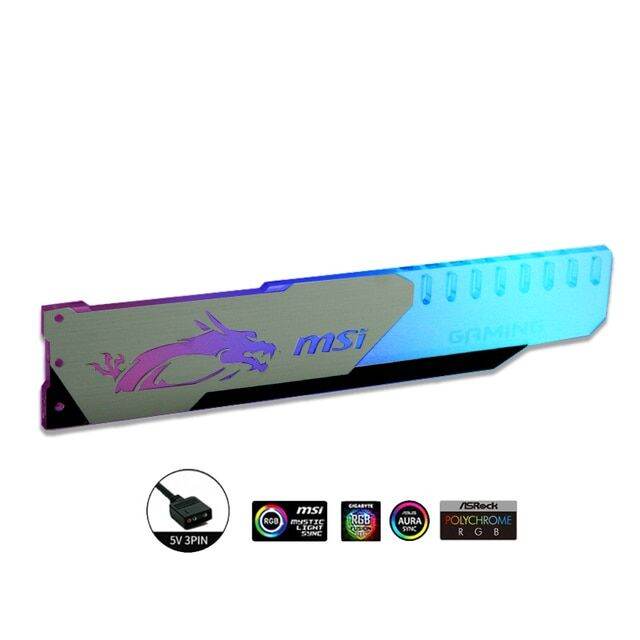 Rgb Graphics Gpu Support Bracket Aluminum Video Card Vga Holder Stand ...