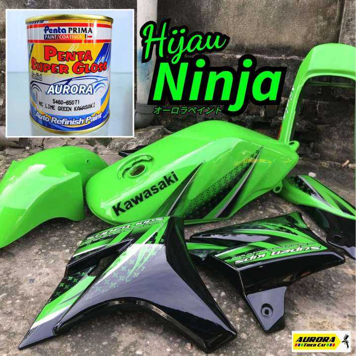 Cat Ijo Ninja Penta Super Gloss Lime Green Kawasaki Hijau | Lazada ...