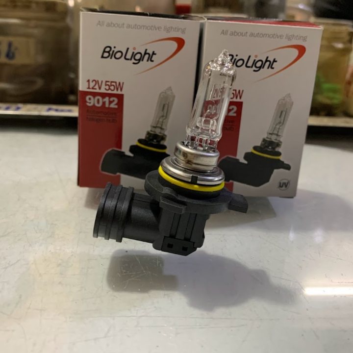 Bóng Đèn Pha Cốt Toyota Vios( bản G), Fortuner... Bóng 9012 12V-55W Biolight Hàn Quốc ( hàng xịn ...