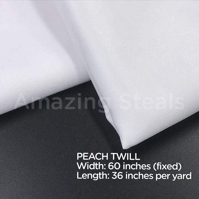 PEACH TWILL FABRIC CLOTH KANEBO RAW TELA PER 60 INCH FIXED WIDTH ...