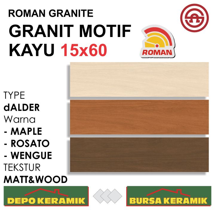 Granit Motif Kayu Roman dAlder SERIES 15x60 | Lazada Indonesia