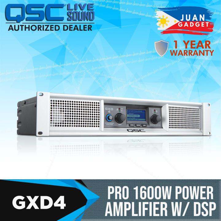 QSC GXD 4 Professional 1600W Power Amplifier with DSP | JG Superstore ...