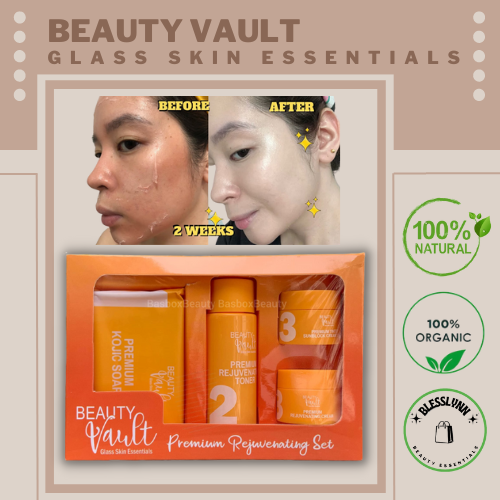 PREMIUM REJUVENATING SET / NEW PACKAGING (ORIGINAL)BEAUTY VAULT Glass Skin Essentials ...