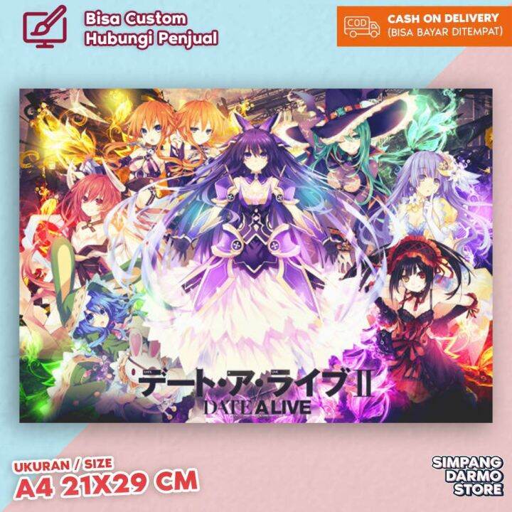 Poster Date A Live DAL Tohka Kurumi Shido Kotori Origami Mio | bisa ...
