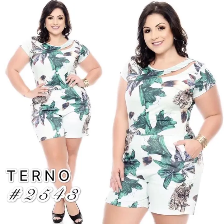 Fashion floral plus size terno for women | Lazada PH