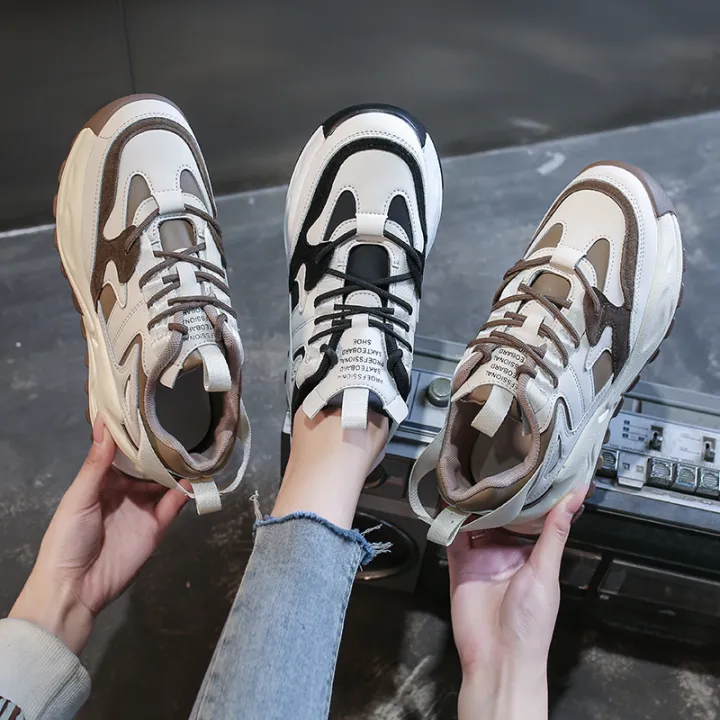 【LeeCat】Neutral high chunky unisex korean sneaker Fashion high quality ...