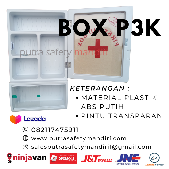 KOTAK P3K WELL CABINET FIRST AID BOX MEDICE PENYIMPANAN OBAT PENANGANAN ...