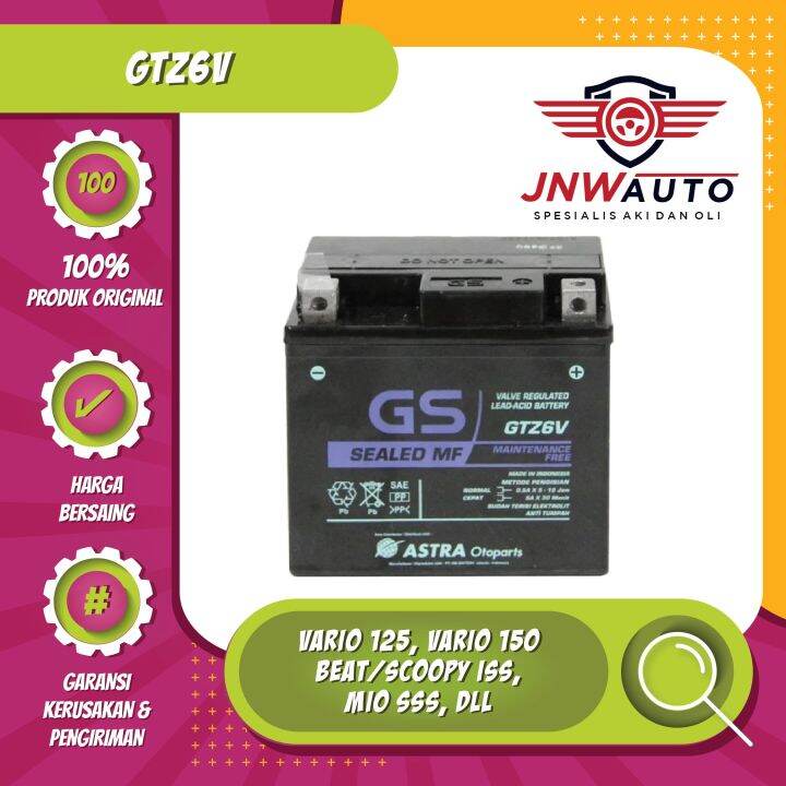 GS ASTRA GTZ 6V | Lazada Indonesia